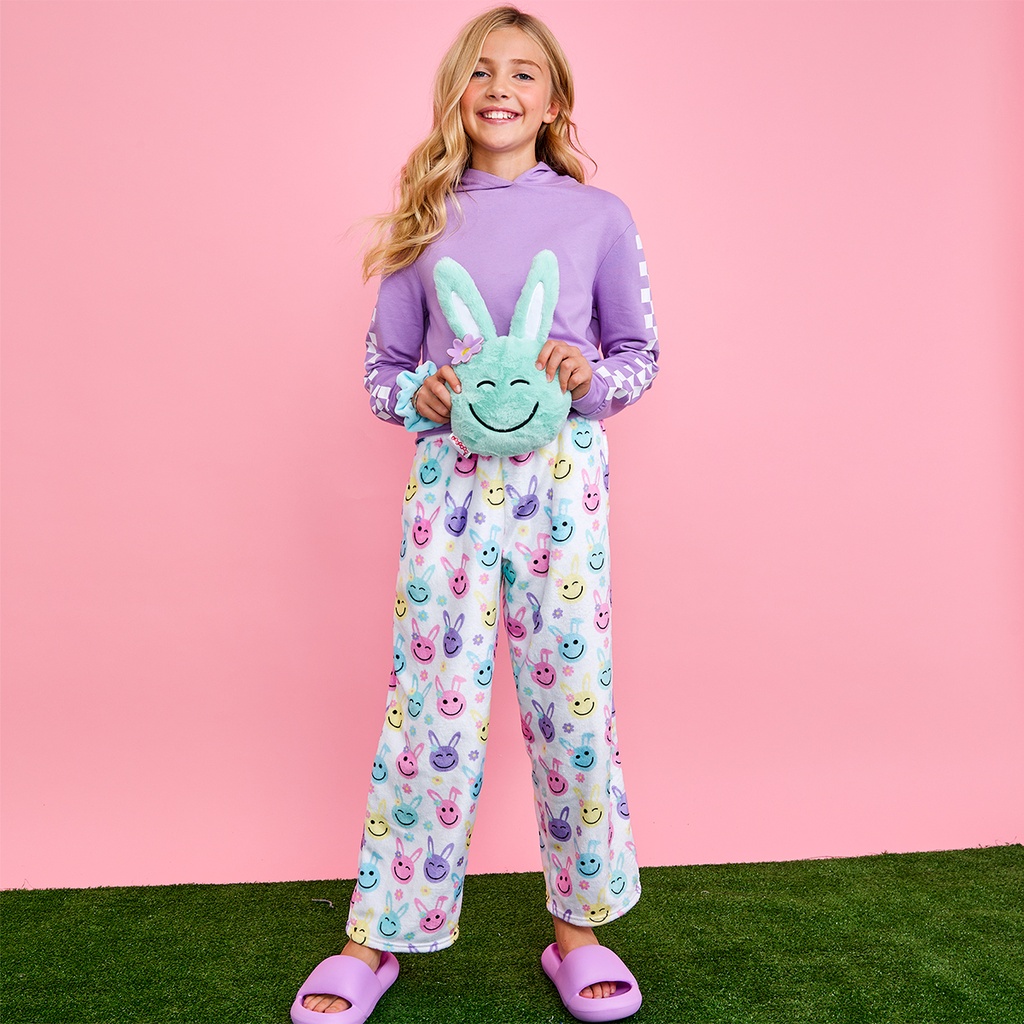 Happy Face Bunnies Plush Pants | Iscream
